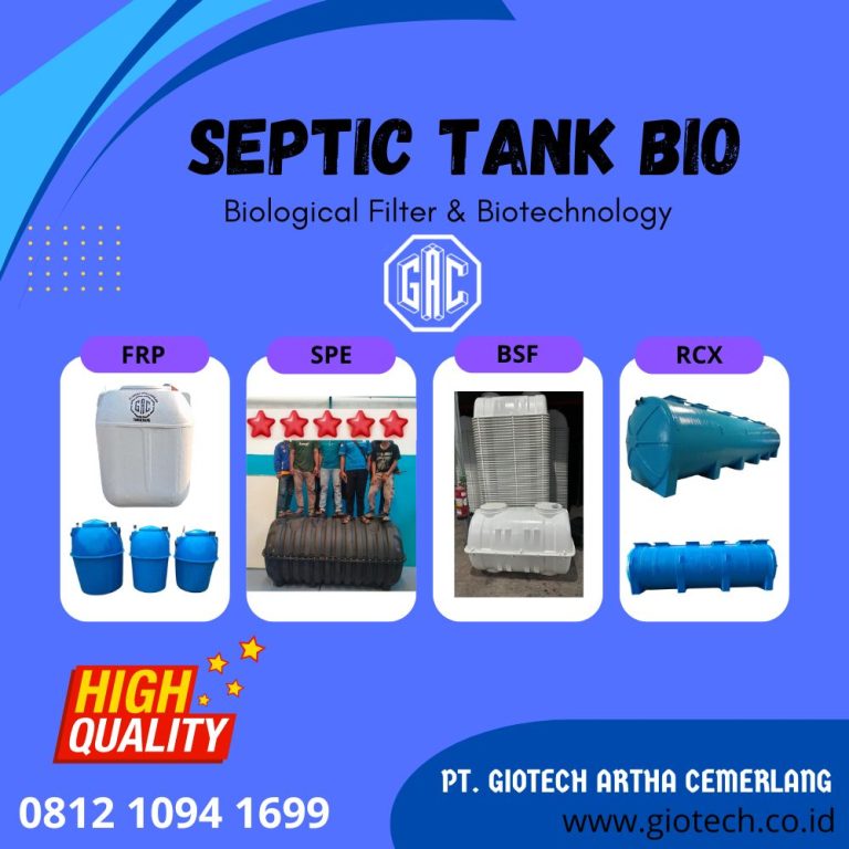 Penyedia Tangki Septic Tank Bio Berkualitas - PT. Giotech Arta Cemerlang